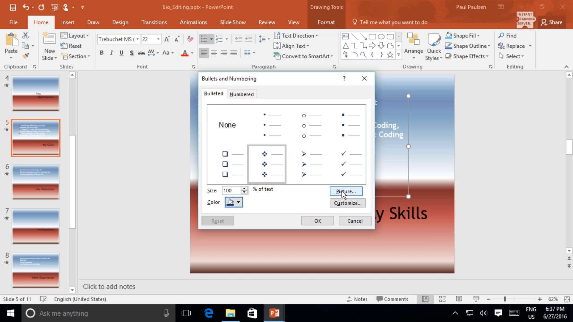 Performing Advanced Text Editing Operations – Online PowerPoint Course