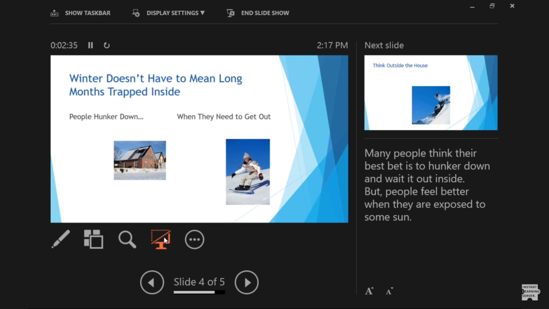 Using the Presenter View During a Presentation – Online Office Video